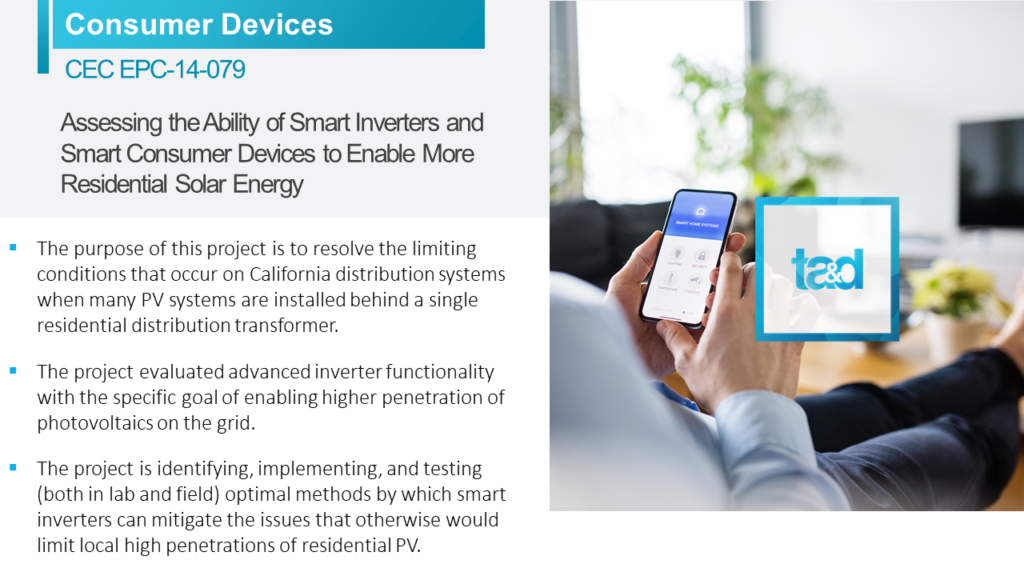 CEC EPC-14-079: Assessing the Ability of Smart Inverters and Smart ...